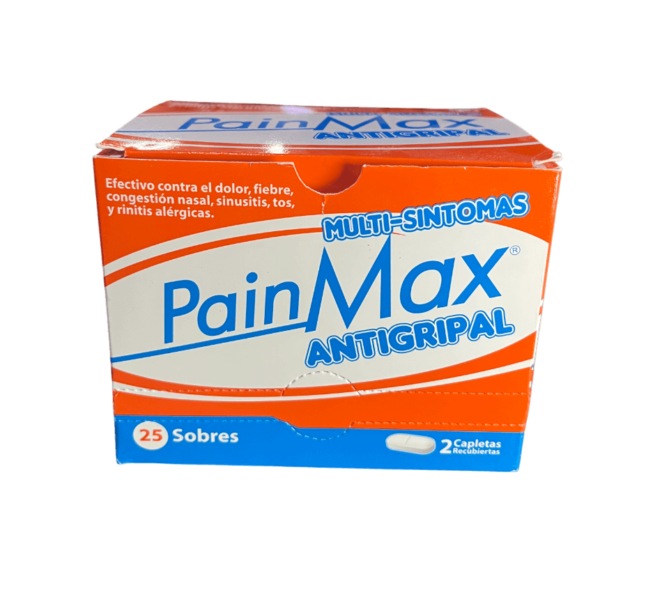Pain Max Antigripal 25 sobres – Distribuidora La Tierra Prometida S.R.L